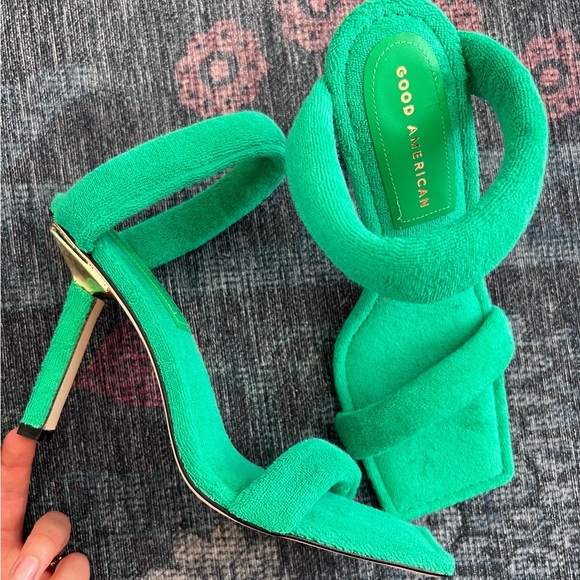 Good American | Shoes | Good American Terry Slip On Heel | Poshmark